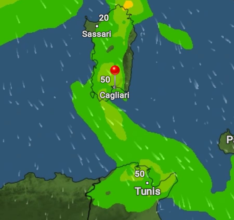 Soffia il vento di maestrale, temperature in discesa | La mappa | Meteo ...
